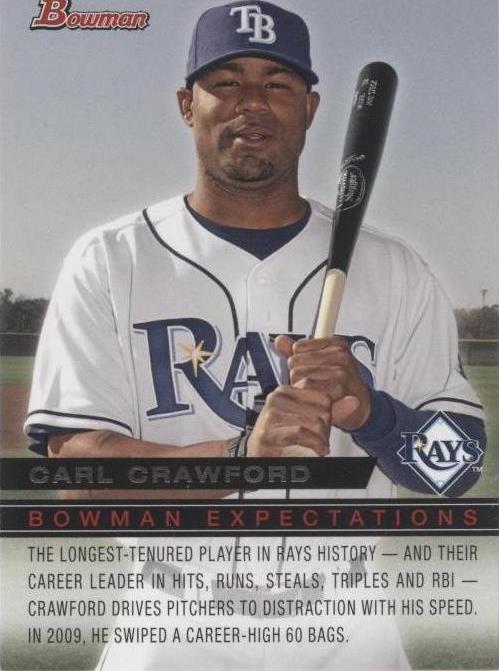 2010 Bowman - Expectations #BE14 Carl Crawford, Desmond Jennings (RC ...