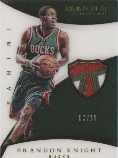 2014-15 Panini Immaculate Collection - Patches #P-BK Brandon Knight /11 ...