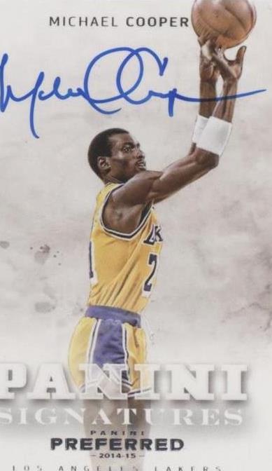 2014-15 Panini Preferred - Panini Signatures #432 Michael Cooper /75 ...