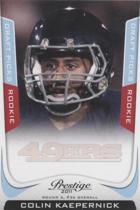 2011 Panini Prestige - Rookie Colin Kaepernick #220 Draft Picks Light ...