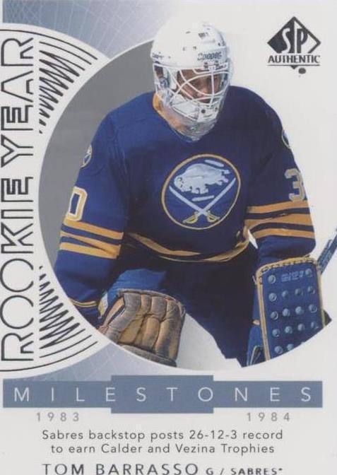 2017-18 SP Authentic - Rookie Year Milestones Tom Barrasso #RYM-TB for ...