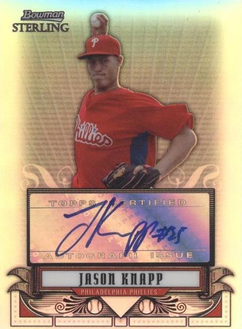 2008 Bowman Sterling - Prospects Jason Knapp #BSP-JK Refractor /199 (AU ...