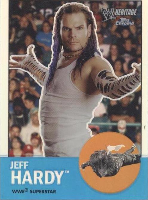 2007 Topps Heritage WWE Chrome Heritage II - Refractor #9 Jeff Hardy ...