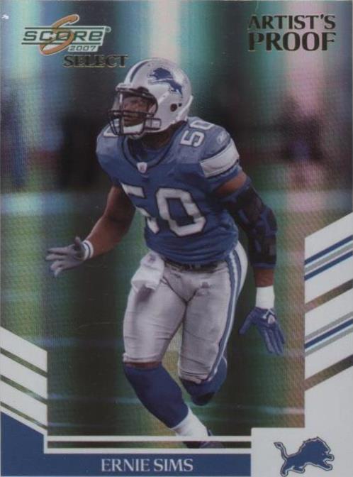 2007 Score Select - Artist's Proof #50 Ernie Sims /32 for sale online ...