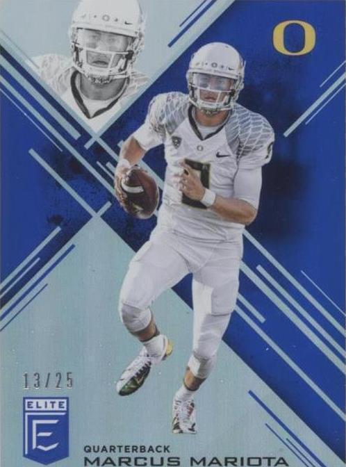 2017 Panini Elite Draft Picks - Marcus Mariota #70 Aspirations Blue /25 ...
