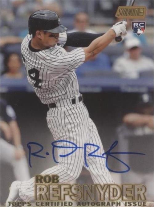 2016 Topps Stadium Club - Autographs Gold #SCA-RR Rob Refsnyder /25 (AU ...