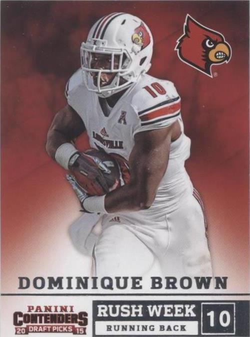 2015 Panini Contenders Draft Picks - Rush Week Dominique Brown #18 (RC ...