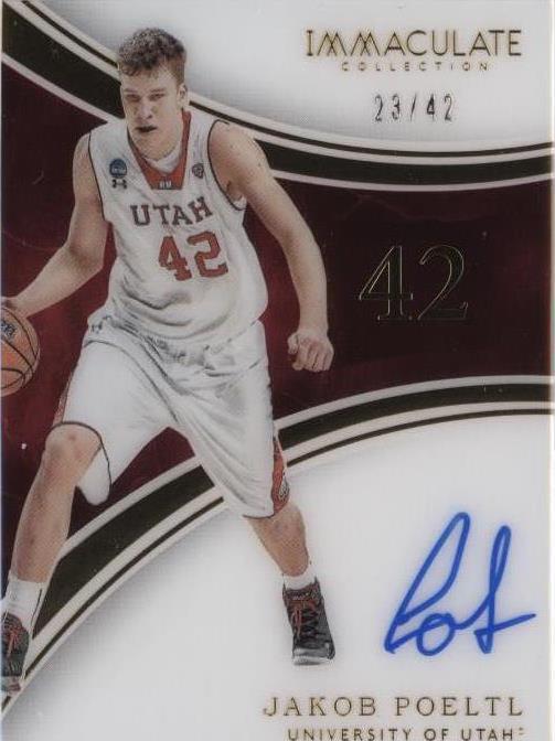 2016-17 Panini Immaculate Collection Collegiate - Immaculate Numbers ...