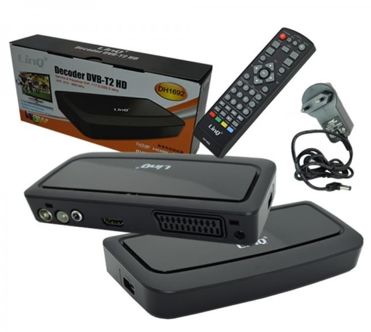 Decoder Digitale Terrestre T2 Con Hdmi Full Hd Dvb-T2 Hd Linq Dh1692 - DipaShop
