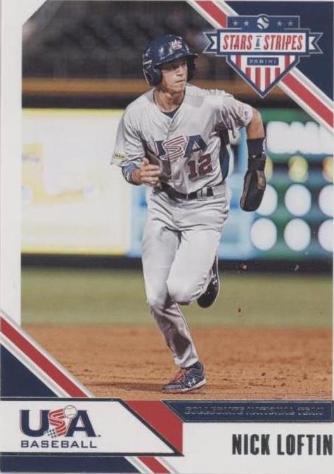 2020 Panini USA Baseball Stars & Stripes - #17 Nick Loftin (RC) for ...