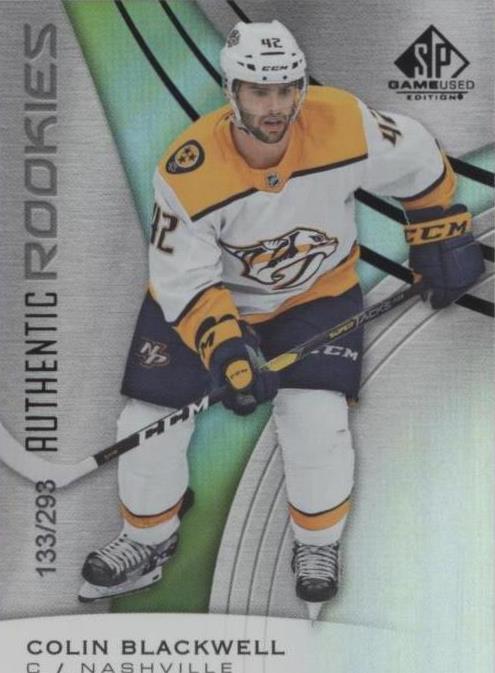 2019-20 Upper Deck SP Game Used - Authentic Rookies Rainbow #161 Colin ...