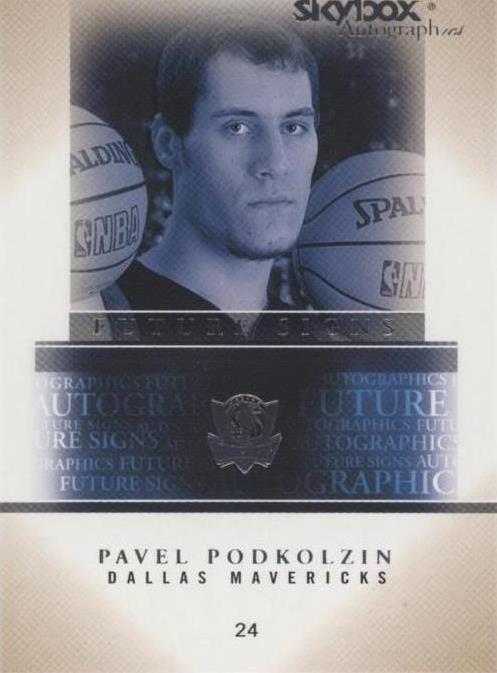 2004-05 Skybox Autographics - Future Signs #3 FS Pavel Podkolzin (RC ...