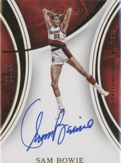 2015-16 Panini Immaculate Collection - Signatures #S-SB Sam Bowie /99 ...