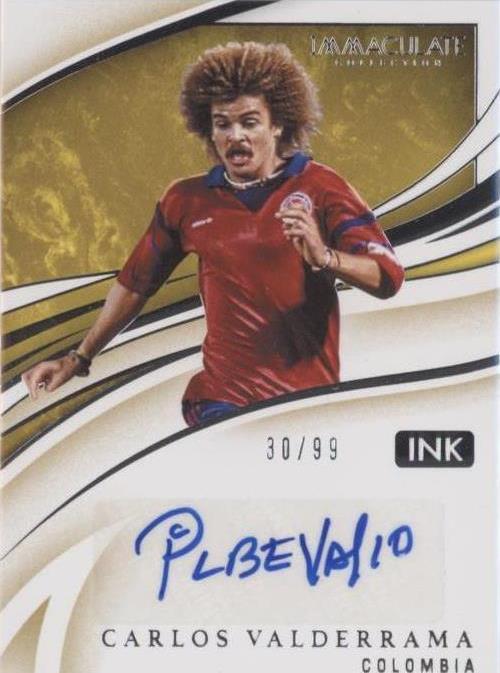 2020 Panini Immaculate Collection - INK #I-VAL Carlos Valderrama /99 ...