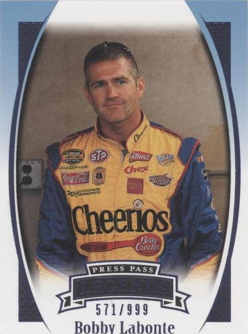 2007 Press Pass Legends - Bobby Labonte #B-37 Blue /999 for sale online ...
