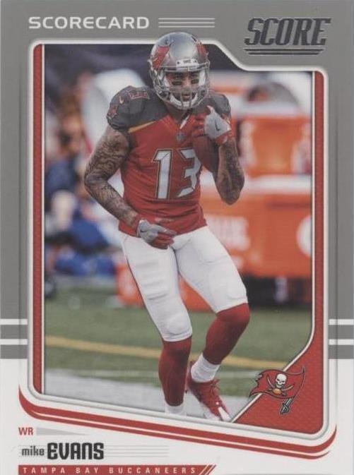 2018 Score - Mike Evans #303 Scorecard for sale online | eBay