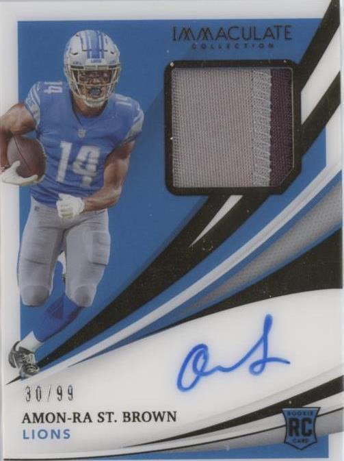 2021 Panini Immaculate Collection - Rookie Patch Autographs Amon-Ra St ...