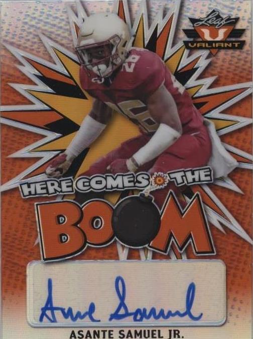 2021 Leaf Valiant - Here Comes the Boom! Orange #HCB-ASJ Asante Samuel ...