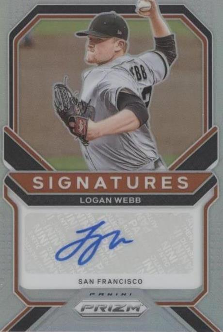 2021 Panini Prizm - Signatures Logan Webb #SIG-LW Silver Prizm (AU) for ...