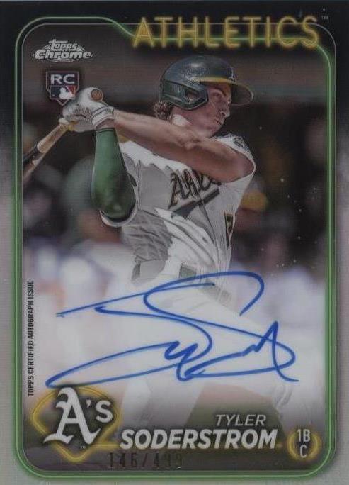 2024 Topps Chrome - Rookie Autographs Tyler Soderstrom #RA-TSO ...