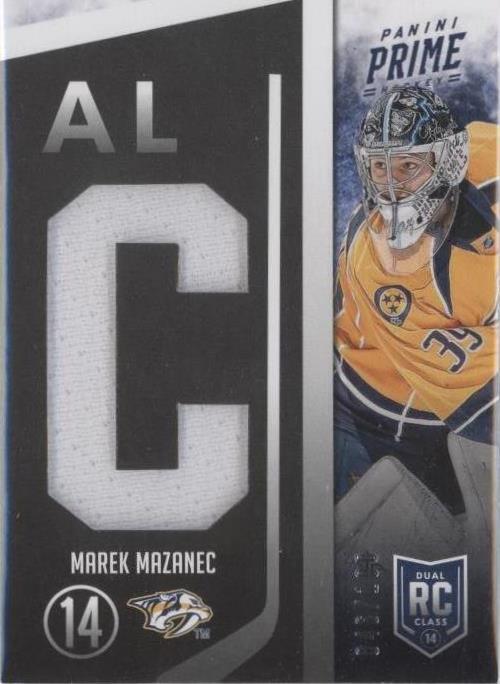 2013-14 Panini Prime - Dual Rookie Class 2014 #14-MMZ Marek Mazanec ...