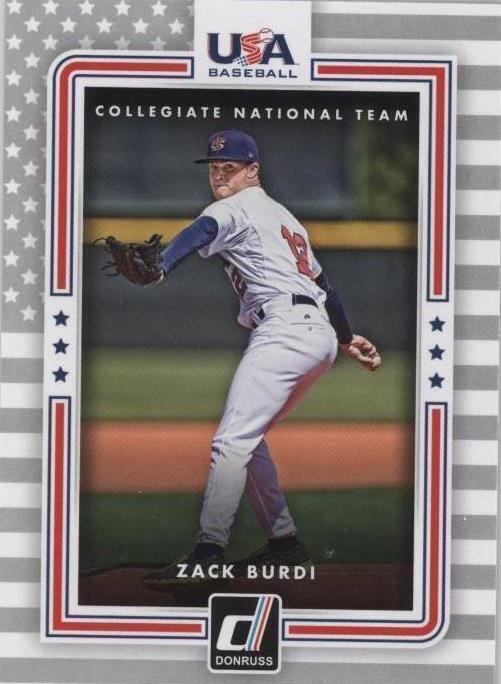 2016 Panini Donruss - USA Collegiate National Team Zack Burdi #USA-10 ...