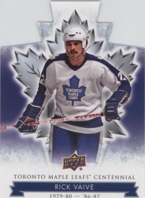 2017 Upper Deck Toronto Maple Leafs Centennial - Blue Die-Cut #1 Rick Vaive for sale online | eBay