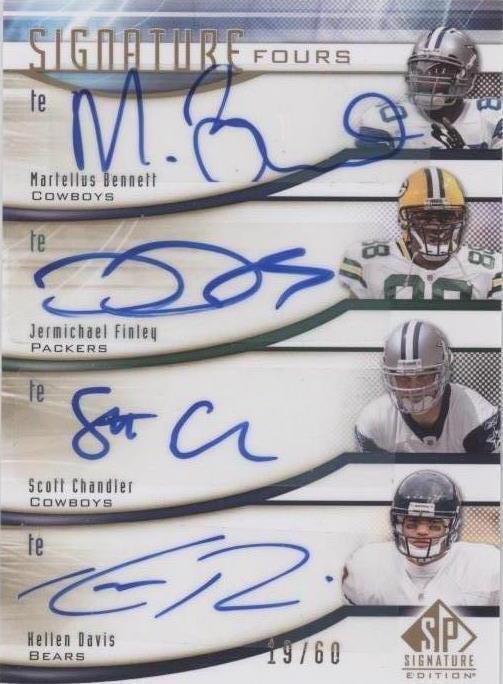 2009 SP Signature Edition - Signature Fours Jermichael Finley ...