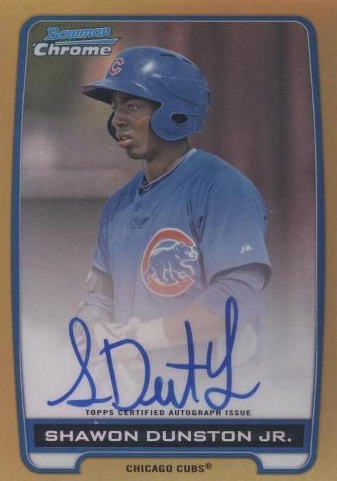 2012 Bowman Chrome - Prospects Autographs Shawon Dunston Jr. #BCA-SD ...