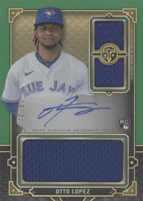 2022 Topps Triple Threads - Rookie and Future Phenom Autographed Relics Otto Lopez #RFPAR-OL ...