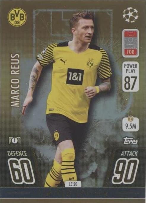 2021-22 Topps Match Attax UCL - Limited Edition Gold Marco Reus #LE20 ...