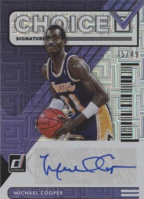2020-21 Panini Donruss - Choice Signatures Michael Cooper #CS-MCP /49 ...