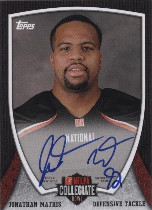 2013 Bowman - NFLPA Collegiate Bowl Autographs #64 Jonathan Mathis (AU, RC) for sale online | eBay