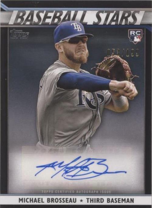 2020 Topps - Baseball Stars Autographs Series 2 Michael Brosseau #BSA ...