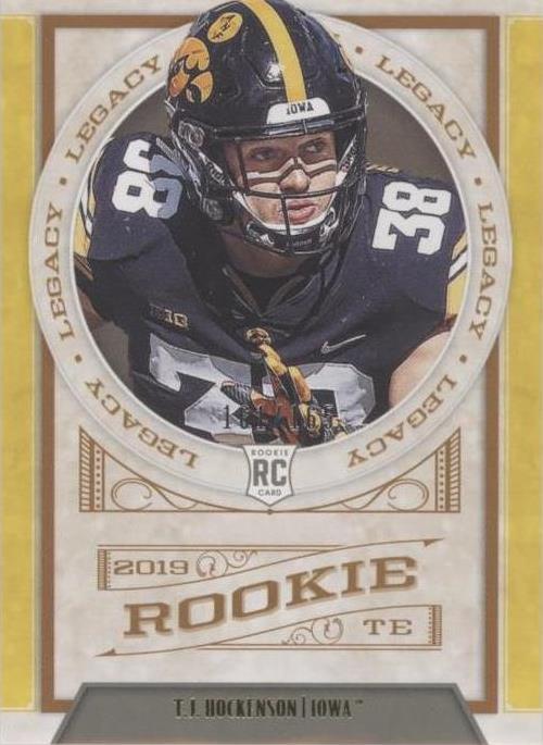 2019 Panini Legacy - Rookies Yellow #199 T.J. Hockenson /165 (RC) for ...