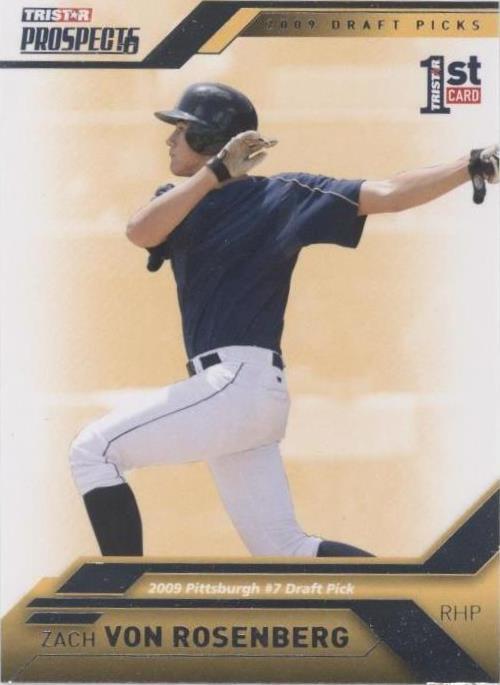 2009 TRISTAR Prospects Plus - #61 Zach Von Rosenberg (RC) for sale ...