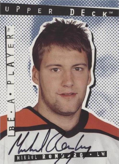 1994-95 Upper Deck Be a Player - Signatures Mikael Renberg #24 (AU) for ...