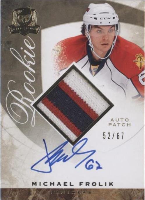2008-09 Upper Deck The Cup - Michael Frolik #102 Gold Rainbow Rookie ...