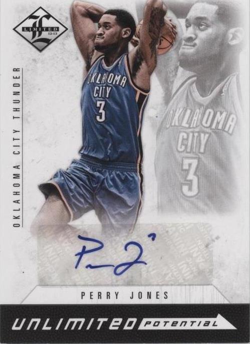 2012-13 Limited - Unlimited Potential Signatures #44 Perry Jones III ...