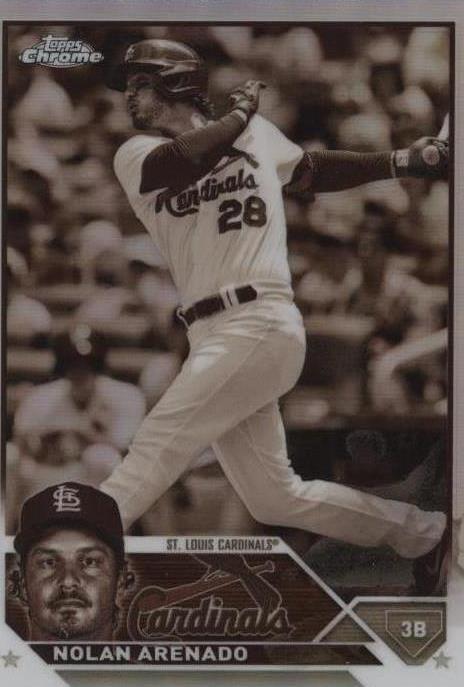 2023 Topps Chrome - Nolan Arenado #115 Sepia Refractor for sale online ...