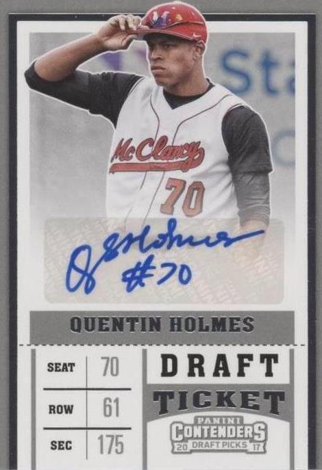2017 Panini Contenders Draft Picks - Draft Ticket Autograph Quentin ...