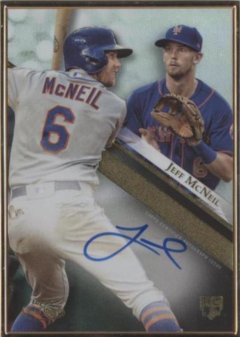 2019 Topps Gold Label - Framed Autographs Jeff McNeil #GLA-JM (AU, RC ...