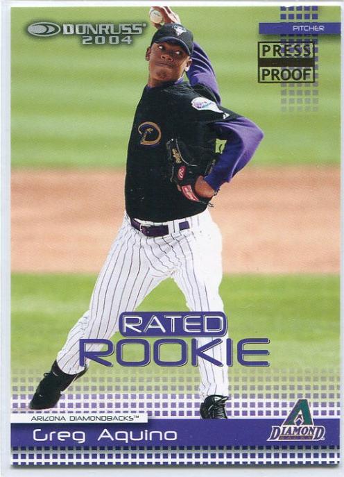 2004 Donruss - Rated Rookie Greg Aquino #67 Press Proof Gold /25 for sale online | eBay