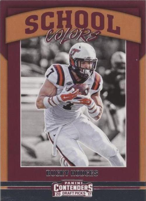 2017 Panini Contenders Draft Picks - School Colors #10 Bucky Hodges (RC ...