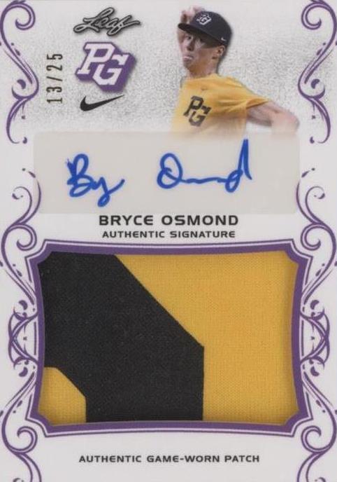 2018 Leaf Perfect Game National Showcase - Patch Autographs Bryce ...