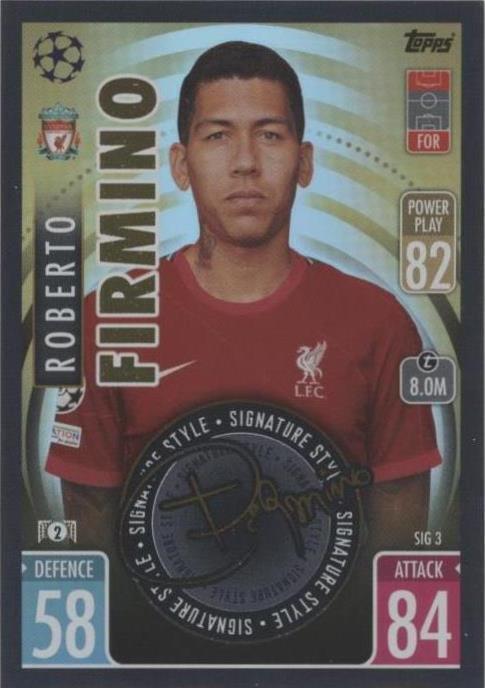 2021-22 Topps Match Attax UCL Extra - Signature Style Roberto Firmino # ...