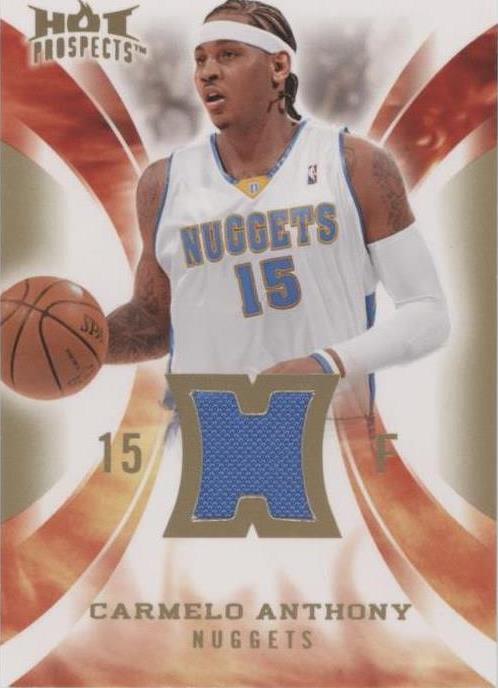 2008-09 Fleer Hot Prospects - Hot Materials #HM-CA Carmelo Anthony (MEM ...