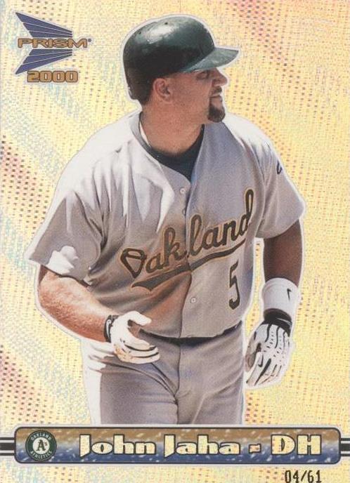 2000 Pacific Prism - John Jaha #108 Premiere Date /61 for sale online ...