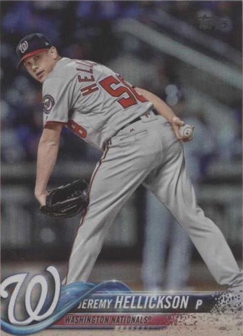2018 Topps Update Series - Jeremy Hellickson #US92 Rainbow Foil for ...