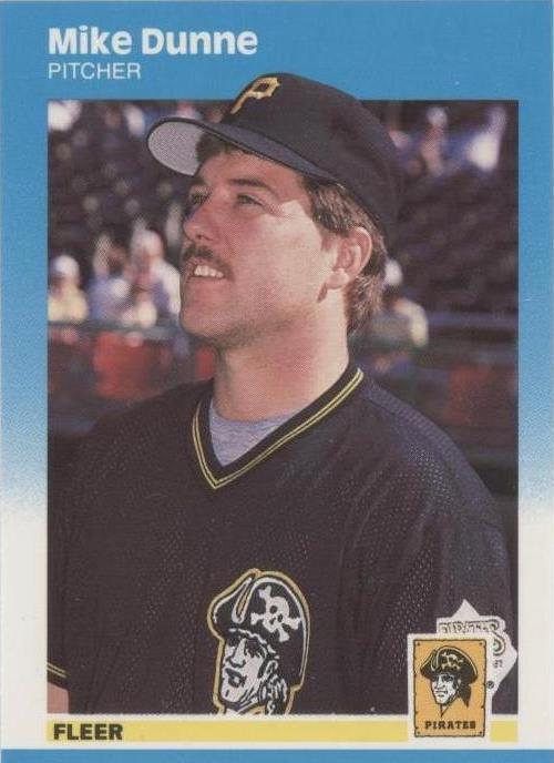 1987 Fleer Update - Mike Dunne #U-29 Collector's Edition Glossy (RC ...